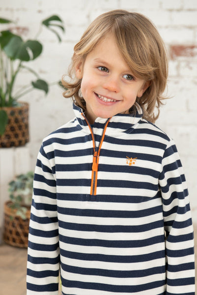 Riley. Boys' Sweatshirt - Navy Stripe | Lighthouse - Target Dry
